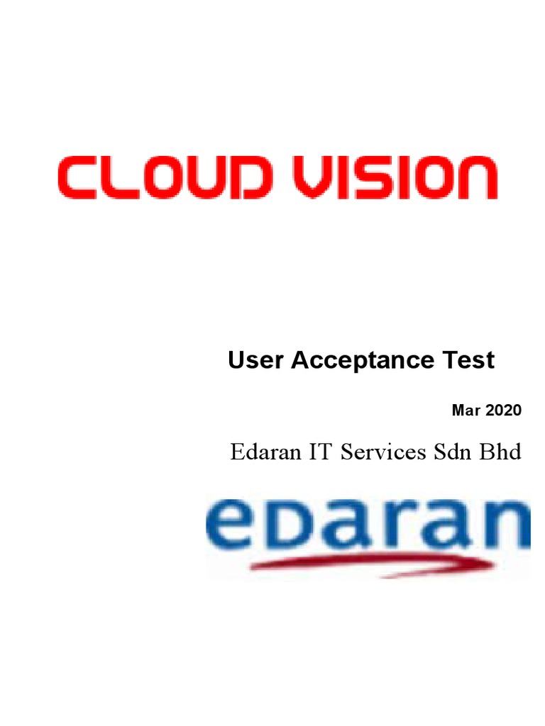 UAT v1 0 | PDF | Information Technology Management | Computing