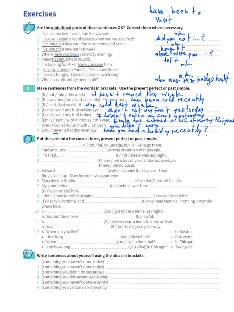Present Perfect | PDF