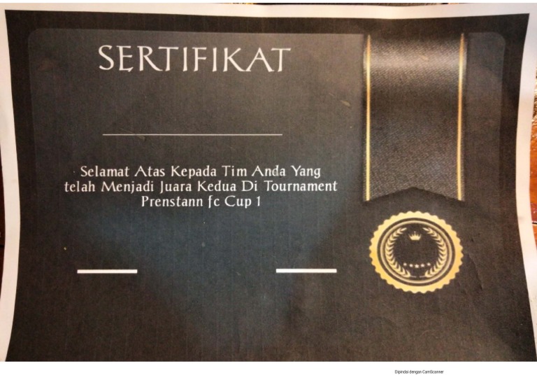 Fathurrahman Al Ghozi Sertifikat Prestasi Non Akademik | PDF