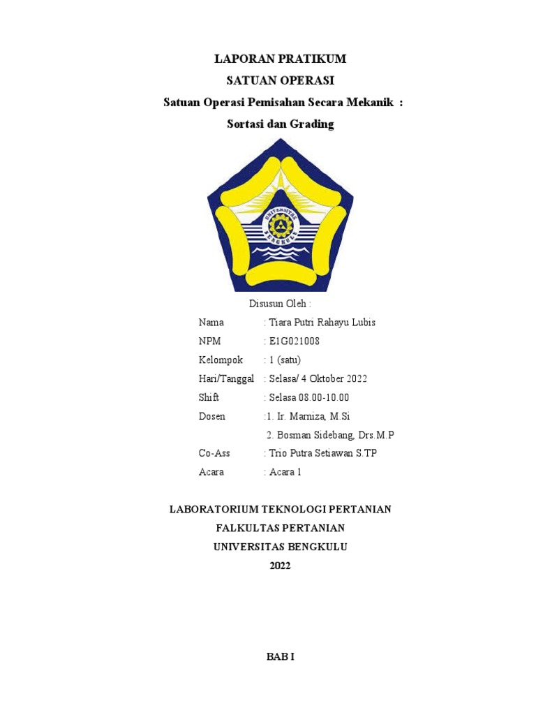 Sortasi dan Grading Bahan Pertanian | PDF