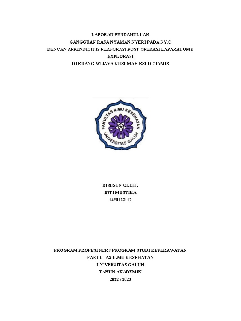 LP Appendicitis Inti 2022 | PDF