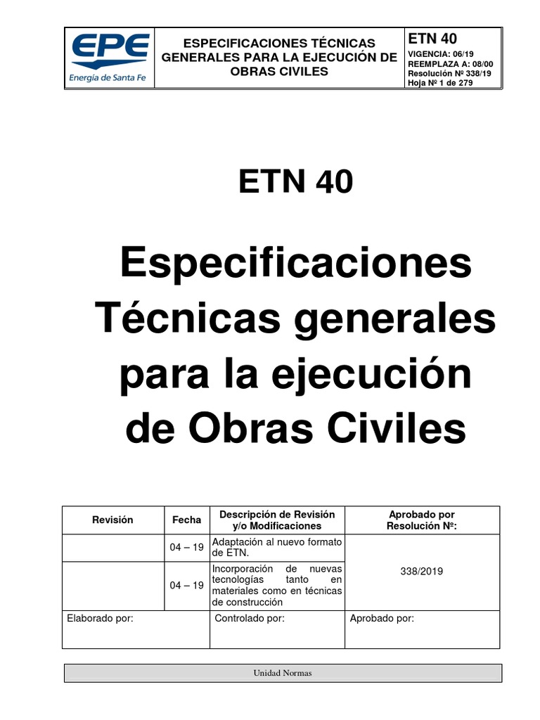 Especificaciones Técnicas Generales para La Ejecución de Obras Civiles | PDF | Demolición ...