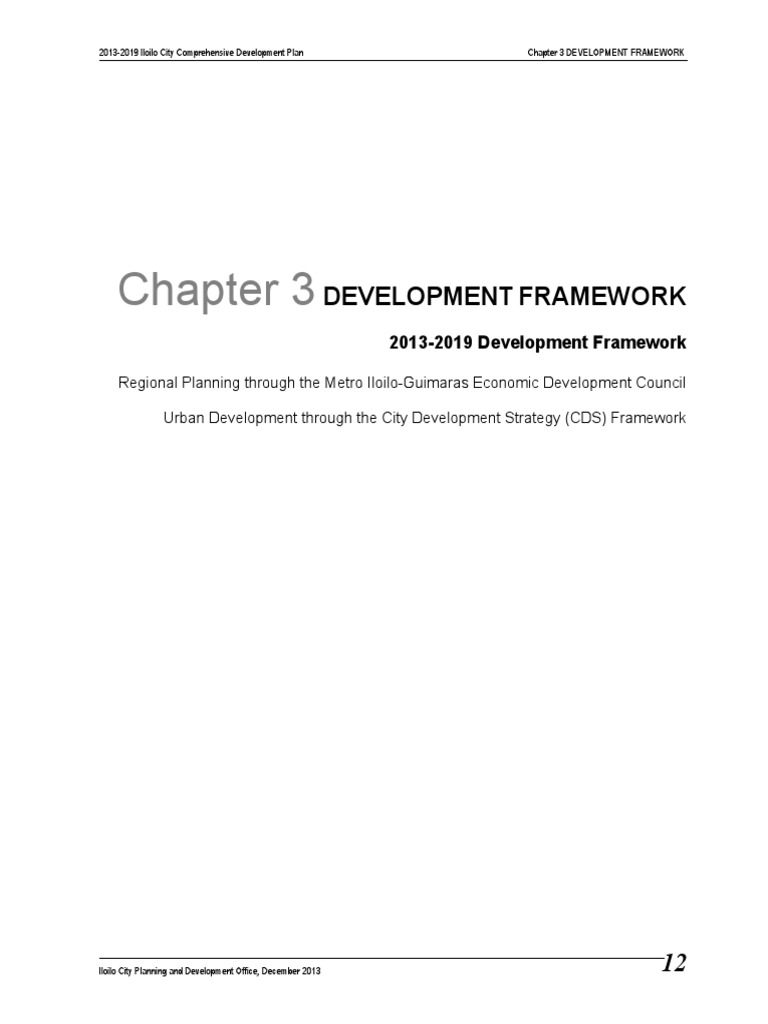 Iloilo City CDP Chapter-3-Development-Framework | PDF | City | Economies