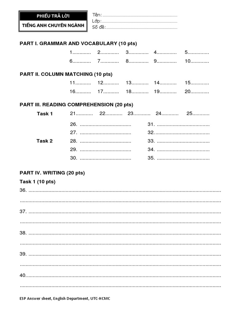 Answer Sheet Esp | PDF | Learning Methods | Cognitive Science