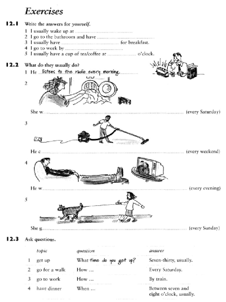 Everyday Things Worksheet | PDF