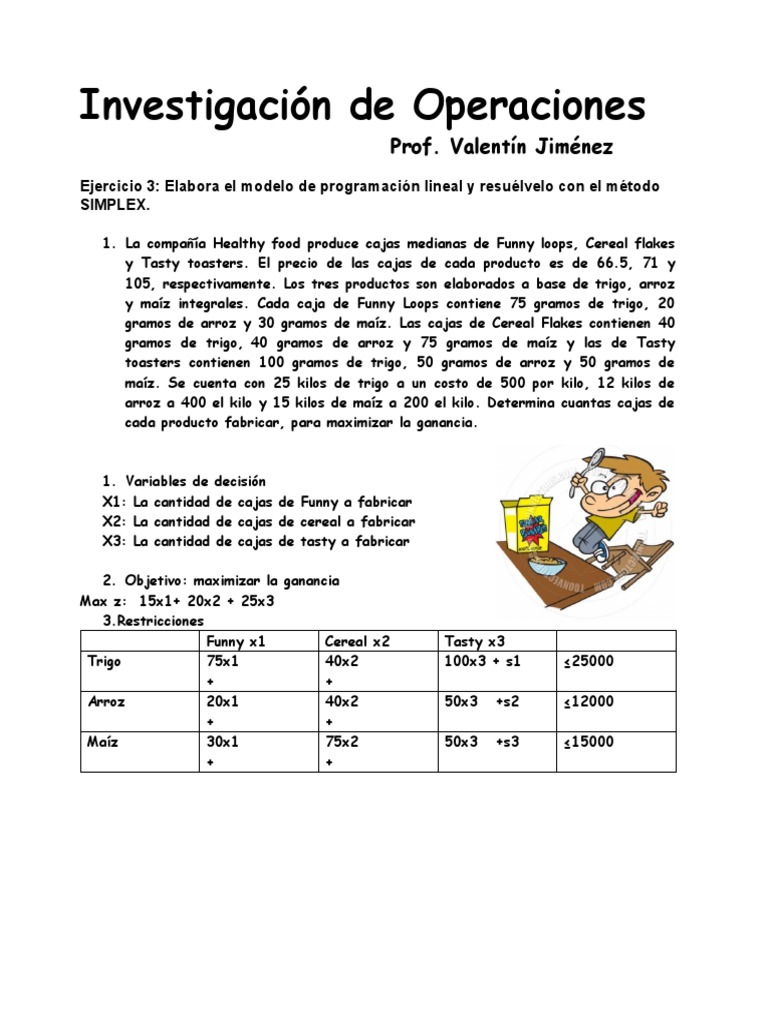 Ejercicio 3 - Io | PDF | Trigo | Arroz