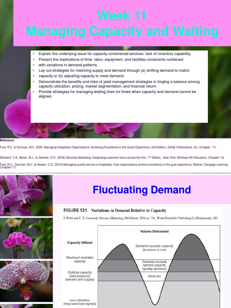 Week 11 Manging Demand And Capacity Pdf Business Process Economies