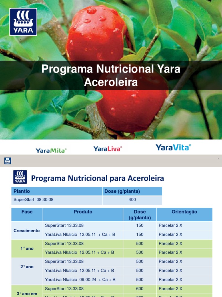 Programa Nutricional - Acerola | PDF