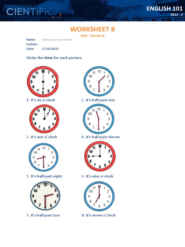 UGR Worksheet 8 | PDF