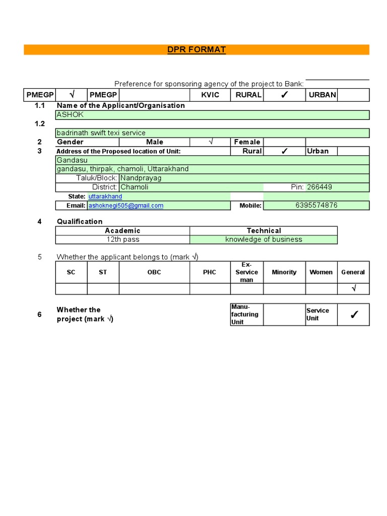 DPR - FORMAT Full 50% | PDF | Labour Economics | Economies