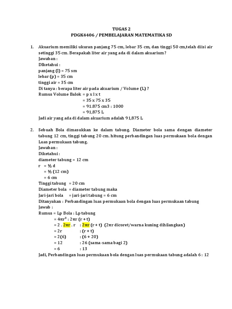 Tugas 2 MTK Sem2 - Muhamad Sadan Daniel.N | PDF