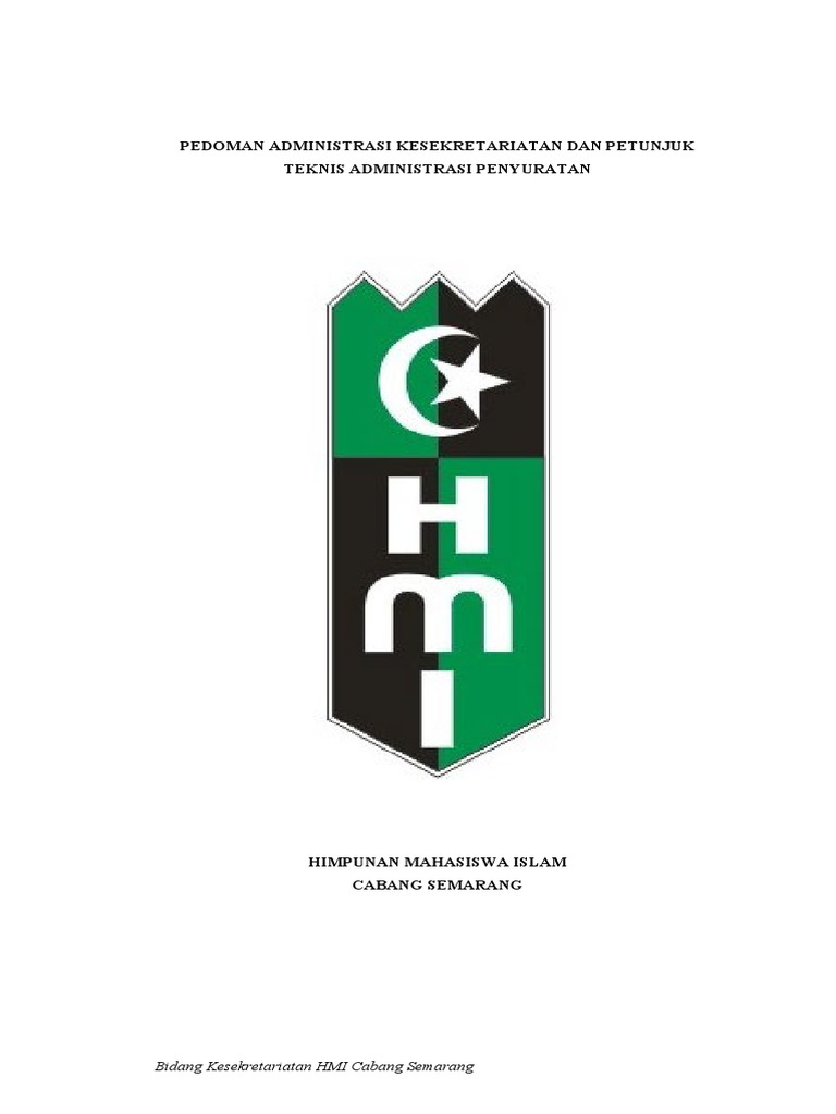 Pedoman Administrasi Kesekretariatan HMI | PDF