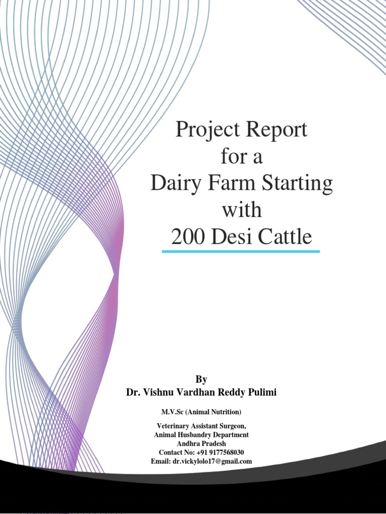 Desi Cattle Project Report | PDF | Dairy Farming | Cattle