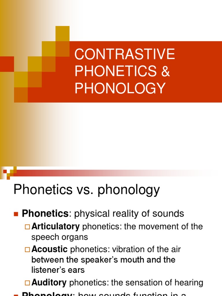 Contrastive Phonetics and Phonology Guide | PDF | Phonetics | Phonology