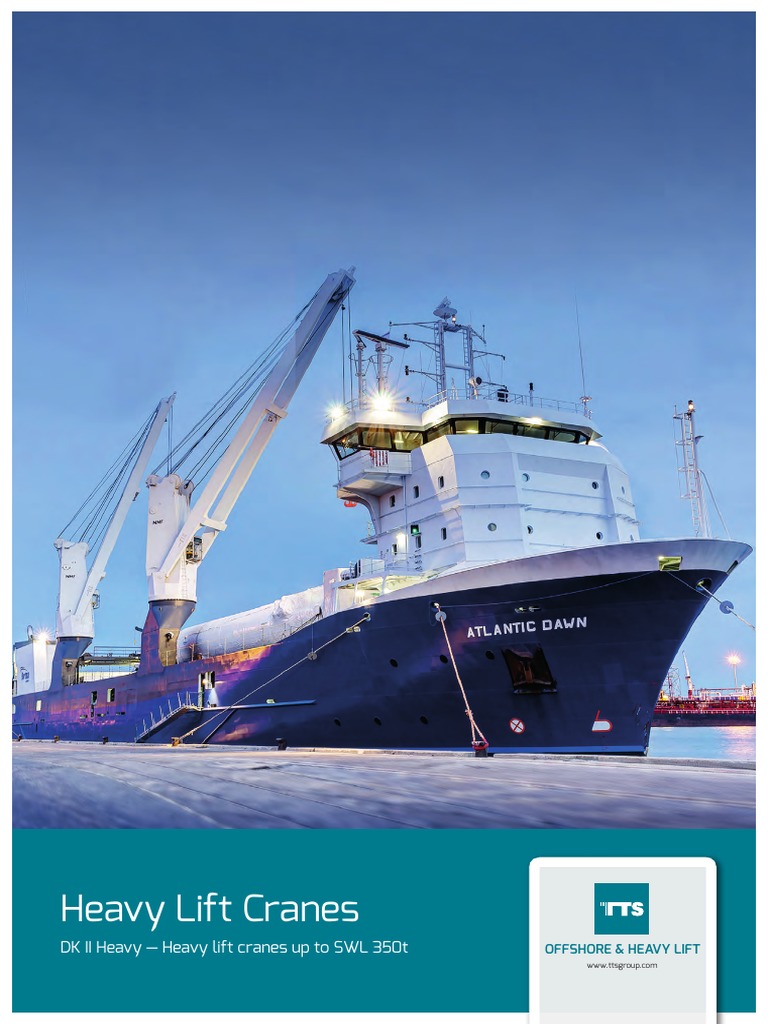 DK II Heavy Lift Crane Specifications | PDF | Crane (Machine) | Elevator