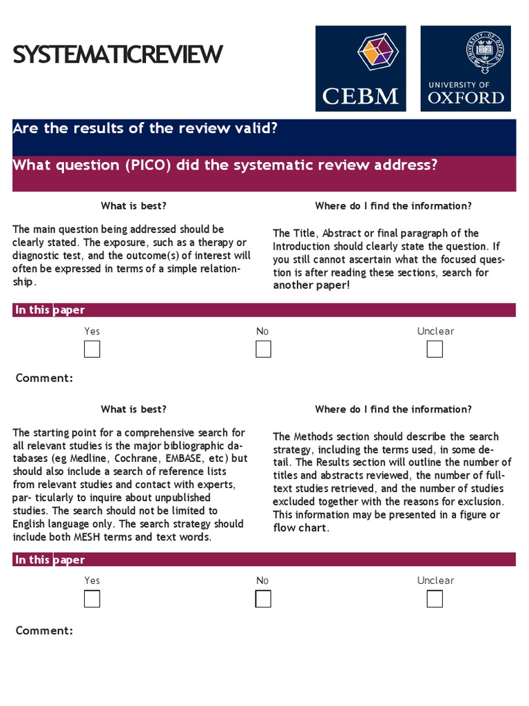 Systematic Review | PDF | Meta Analysis | Health Sciences