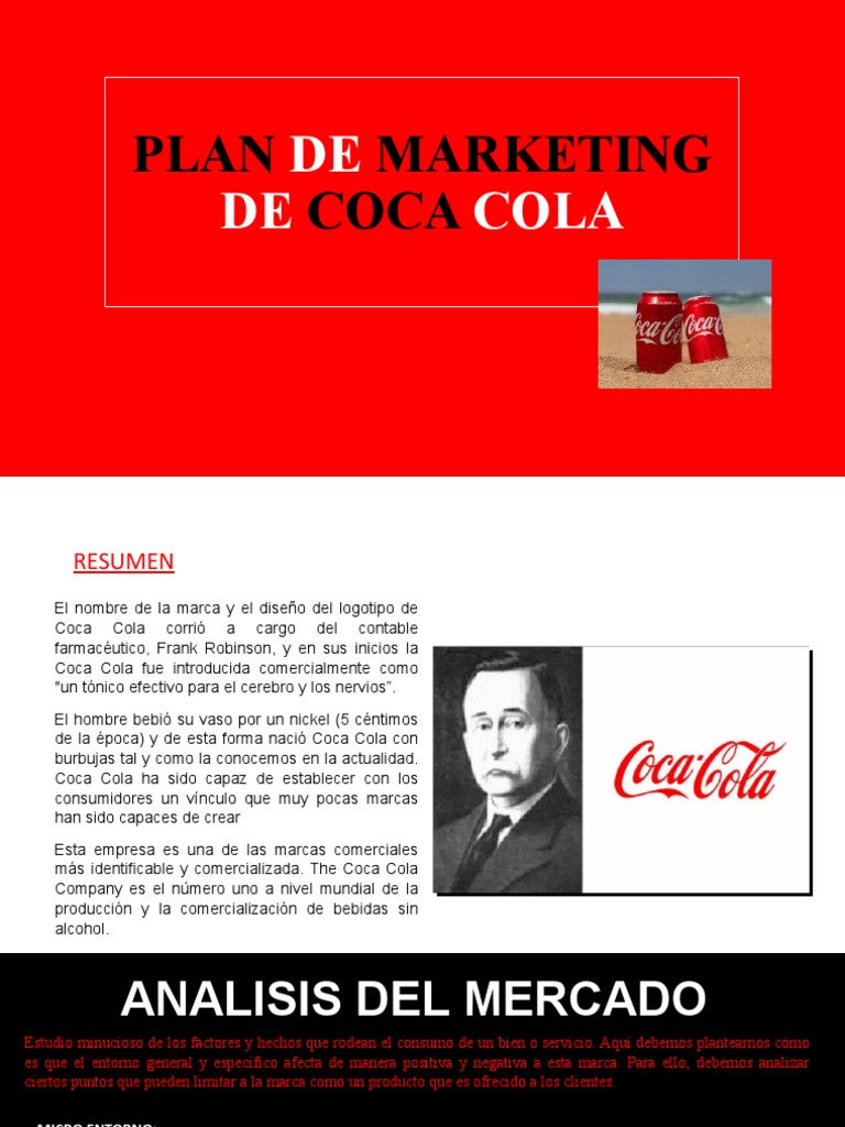 Plan de Marketing de Coca Cola | PDF | Marketing | Coca Cola