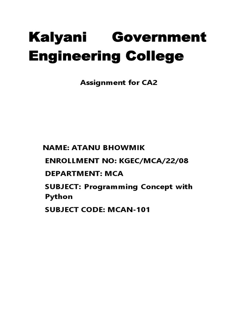 Python Assignment 1 Download Free Pdf Python Programming Language Computer Programming 