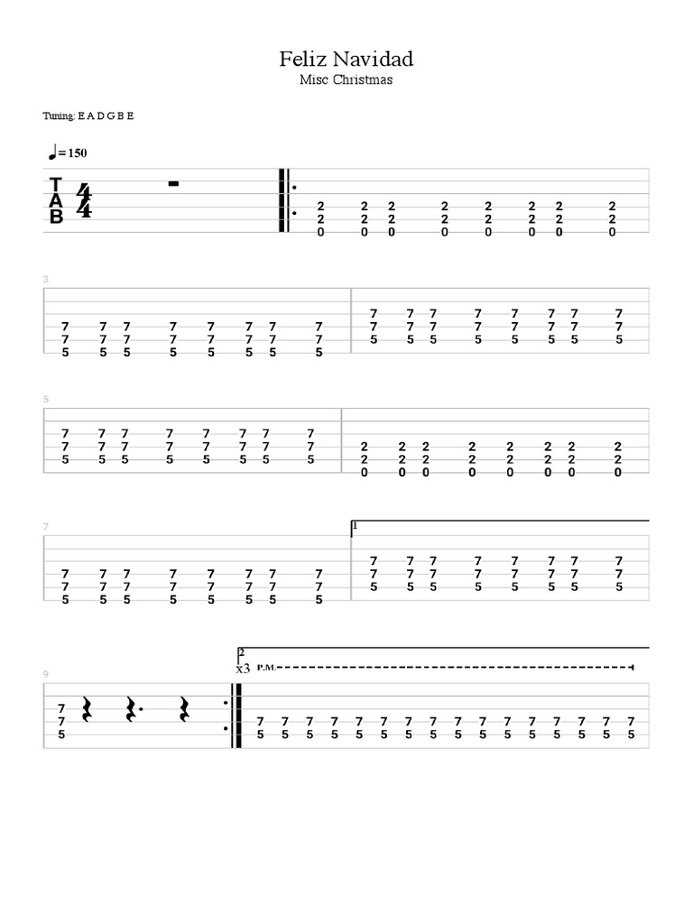 Feliz Navidad Chords | PDF