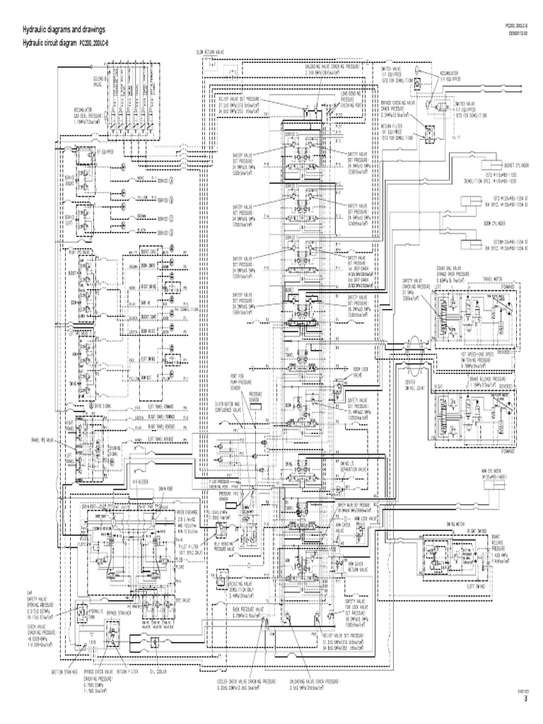 Komatsu PC200-8, PC200LC-8, PC220-8, PC220LC-8 Electrical | PDF | Relay ...
