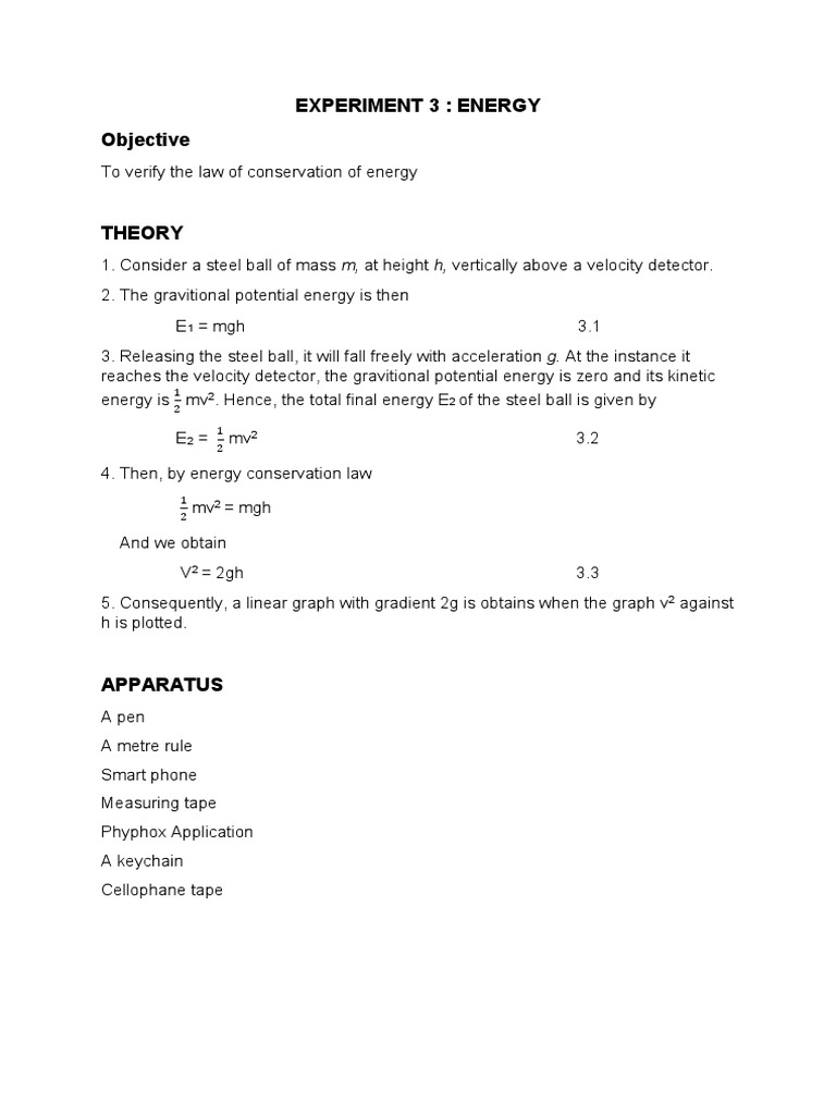 Physics Lab Report 3 | PDF | Significant Figures | Potential Energy
