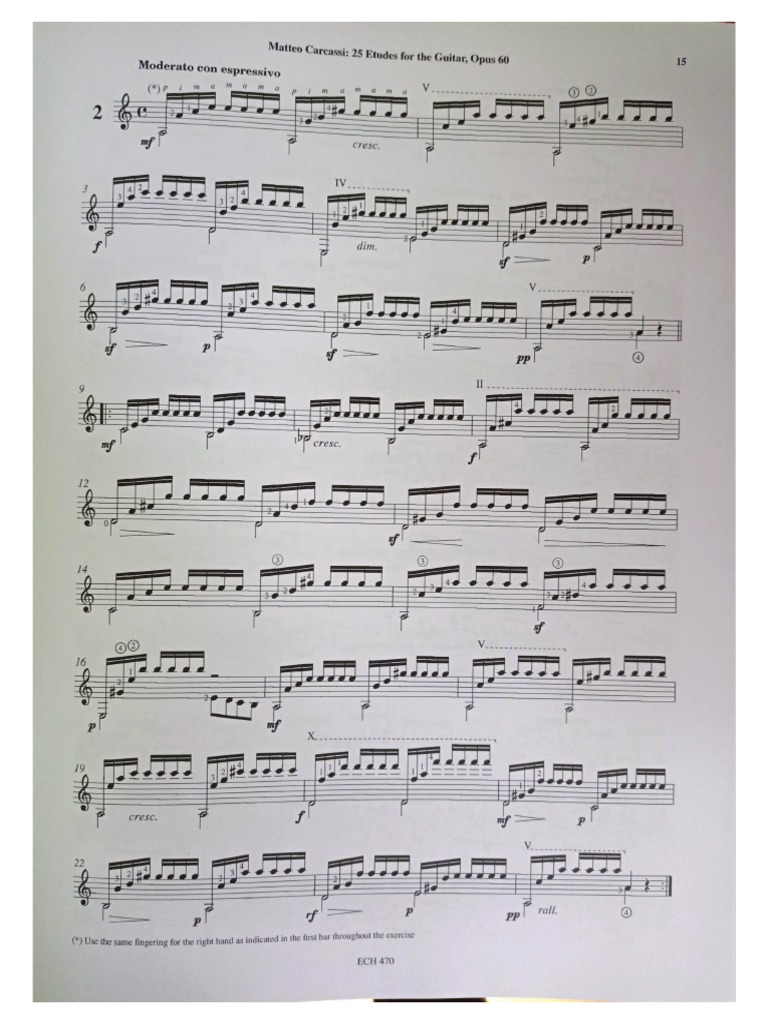 Carcassi Etude 7 | PDF