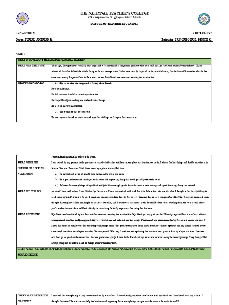 Surial, A.R. Ge7 Task1 | PDF