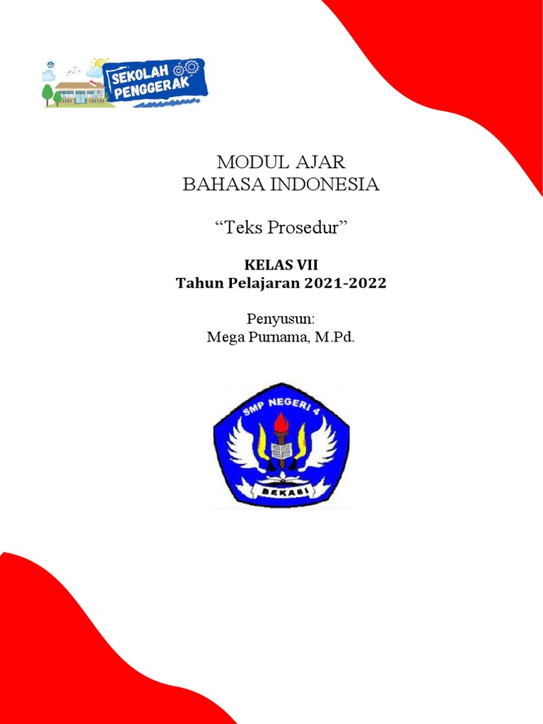 Modul Ajar Bindo Teks Prosedur | PDF