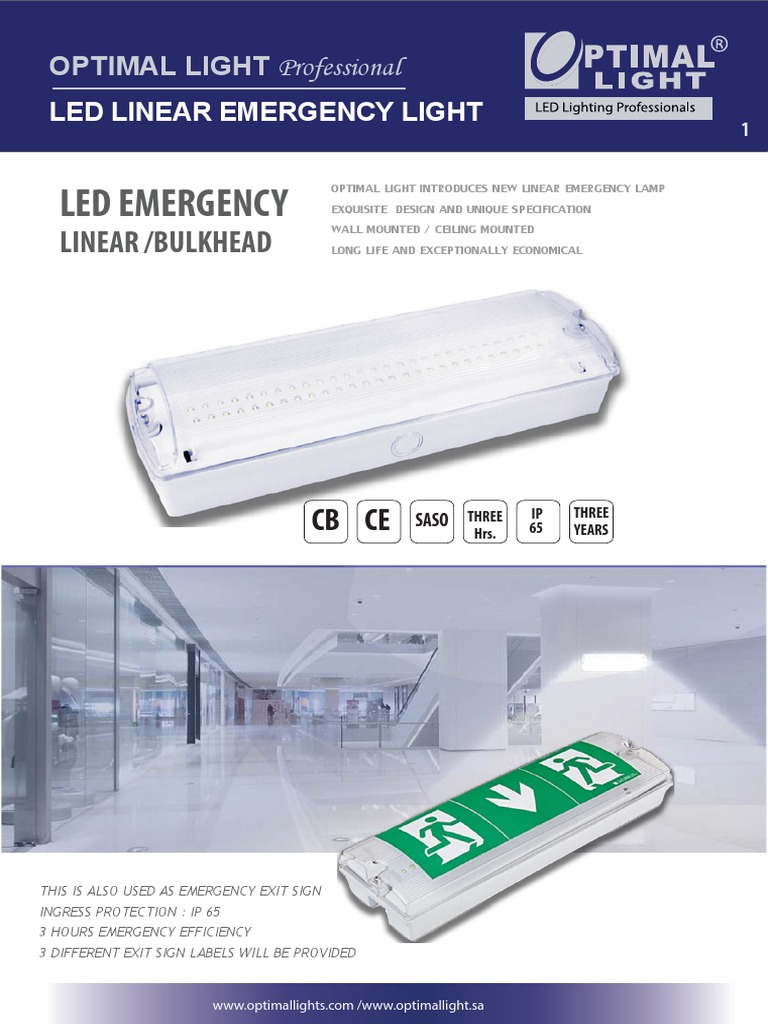 Led Linear Emergency 2021 | PDF | Lighting | Components