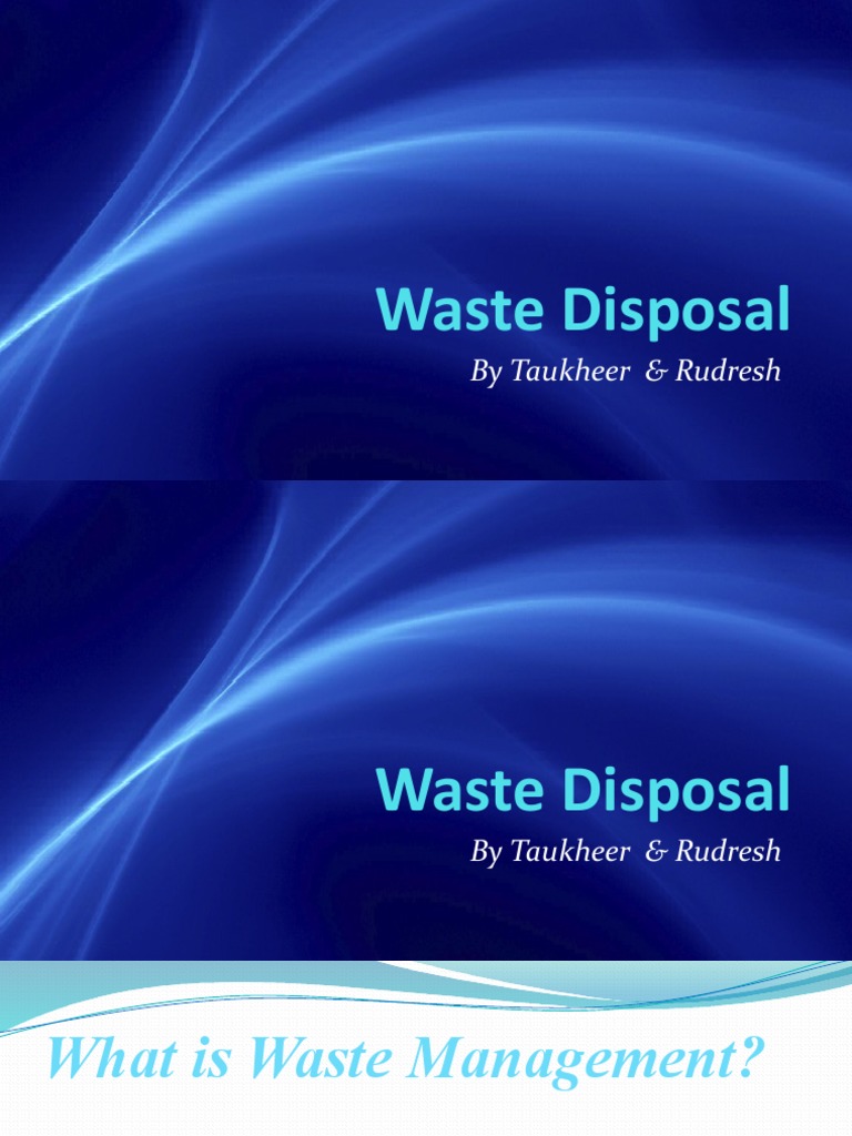 Waste Disposal (Project) | PDF | Waste Management | Municipal Solid Waste