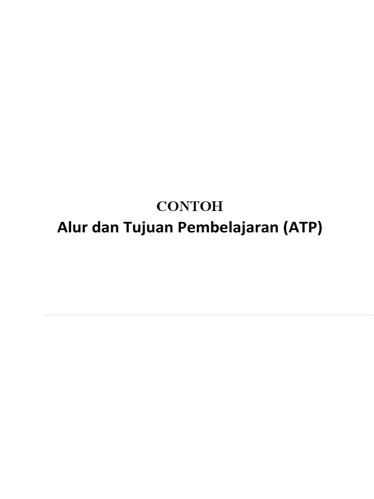Contoh ATP | PDF