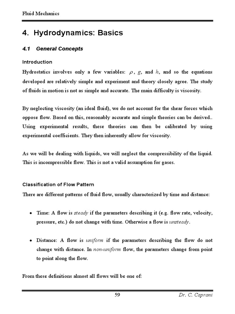 Hydrodynamics Basics Pdf