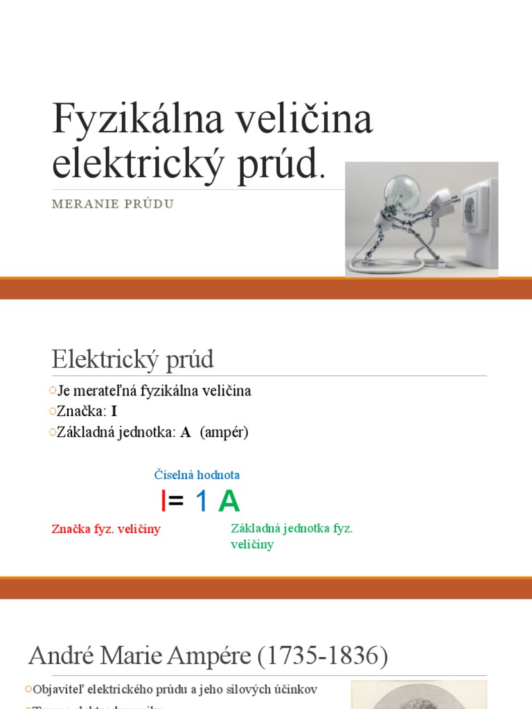 Elektrický Prúd Ako Fyzikálna Veličina. Meranie Elektrického Prúdu | PDF