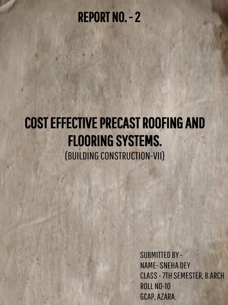 Cost Effective Precast Roofing Systems | PDF | Precast Concrete | Concrete