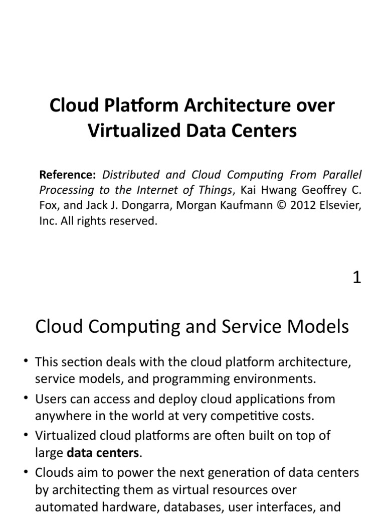 Cloud Platform Architecture Over | PDF