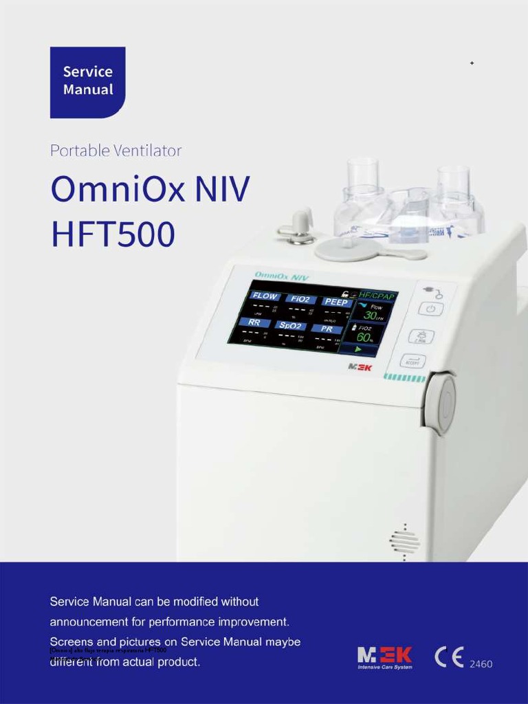 Manual de Servicio Omniox HFT500 | PDF | Neumática | Gases