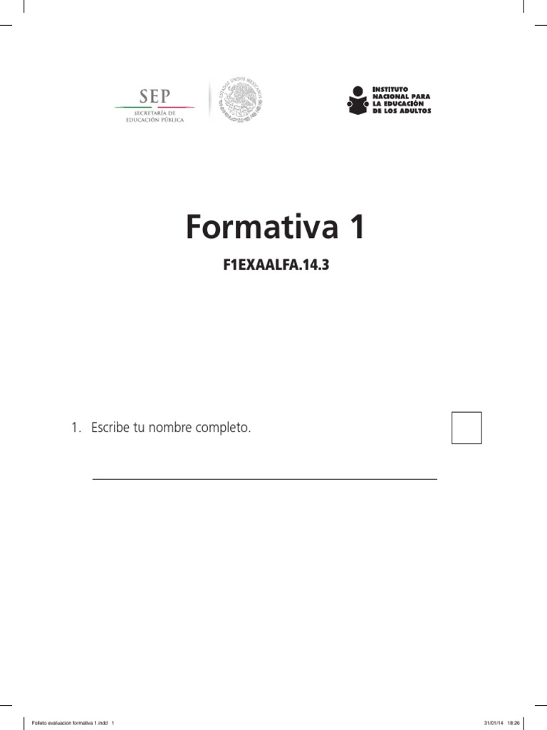 Formativa 1 - Bis | PDF