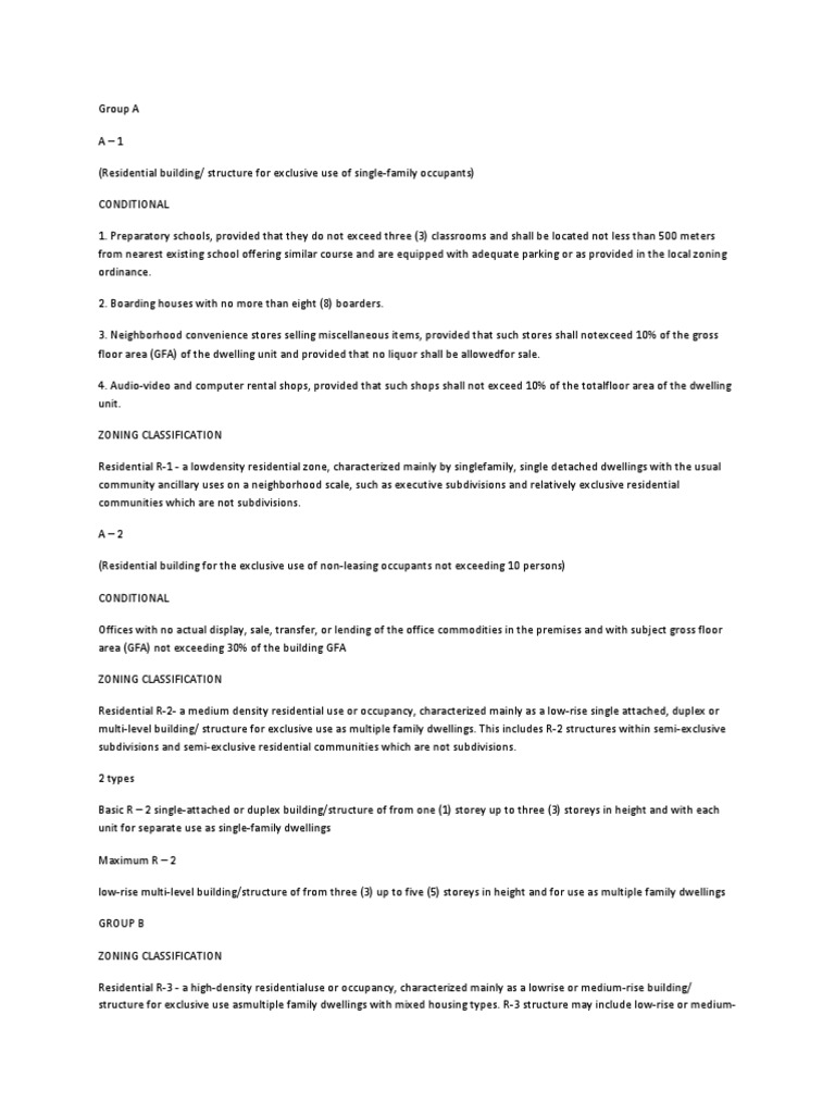 Zoning Classification | PDF | Building | Economic Sectors