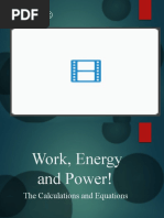 Work and Energy - Formula Sheet | PDF | Force | Potential Energy
