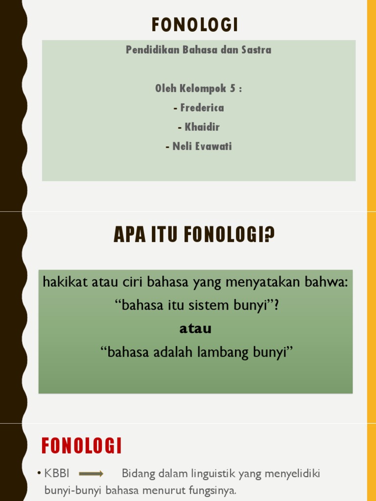Ppt-Fonologi-2022 (Kelompok 5) | PDF
