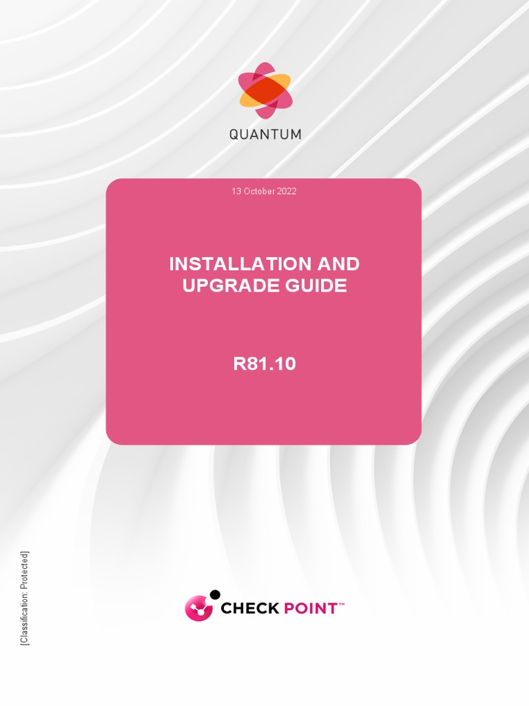 CP R81.10 Installation and Upgrade Guide | PDF | Installation (Computer ...