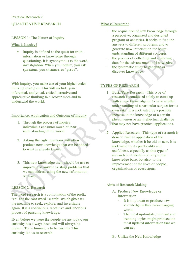 Practical Research 2 | PDF | Statistics | Dependent And Independent ...