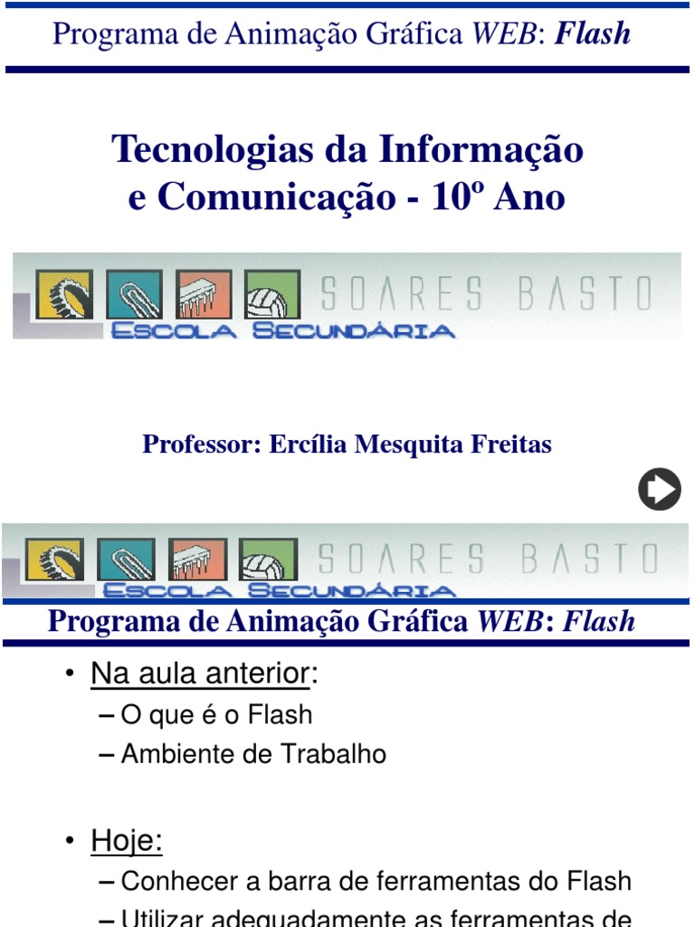Aula de Flash | PDF | Adobe Flash | Animação