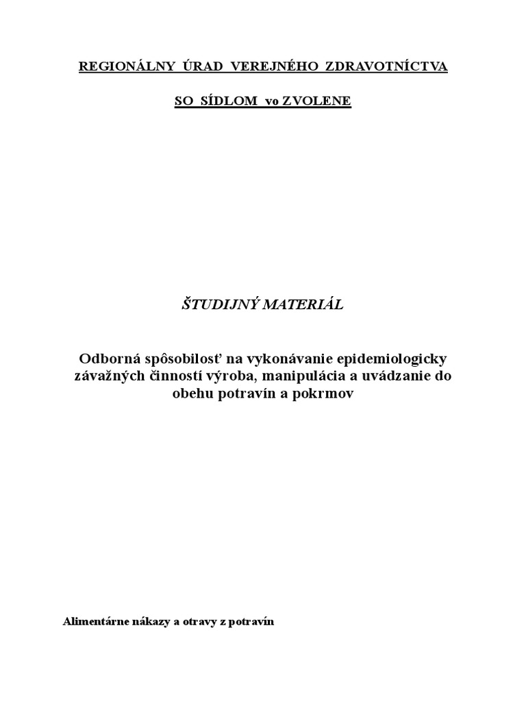 Material Vyroba Potravin | PDF