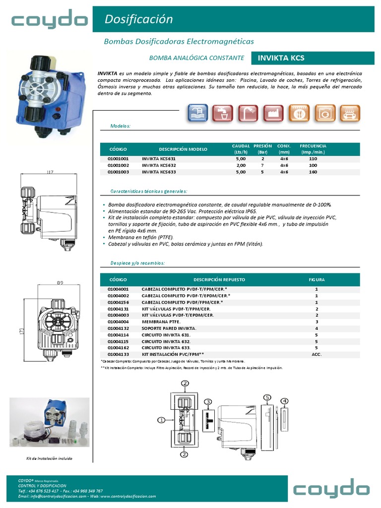 Ft. Invikta Kcs | PDF | Bienes manufacturados | Ingenieria Eléctrica