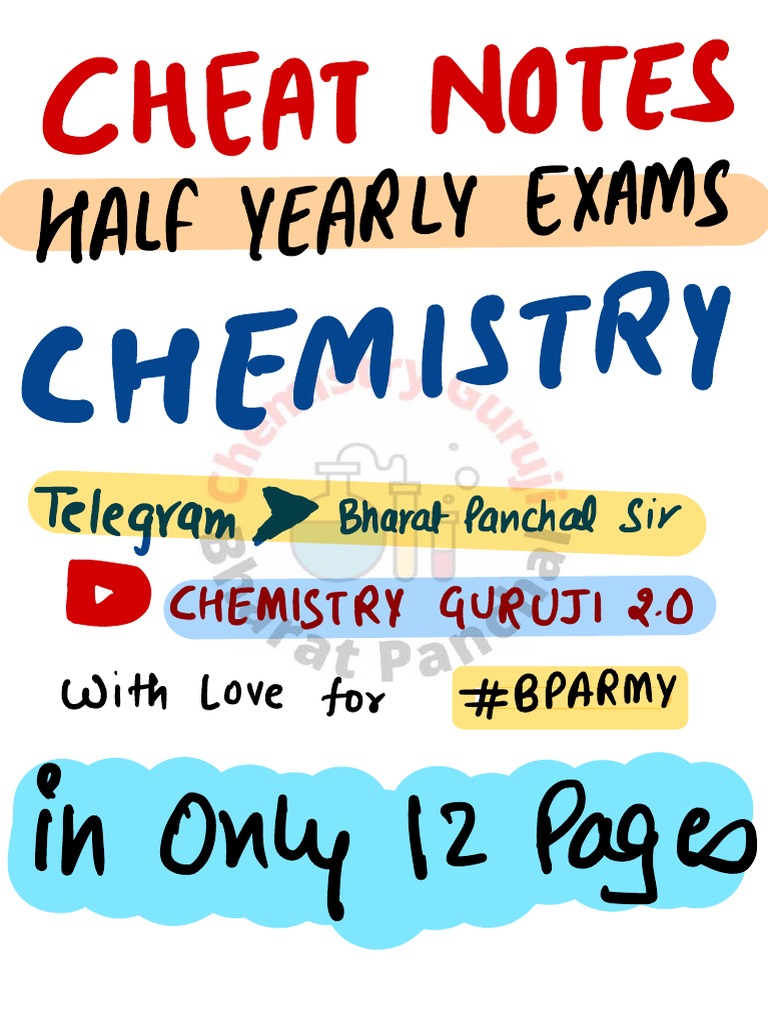 Short Notes Class 12 Chemistry 2023 | Download Free PDF | Alkene ...