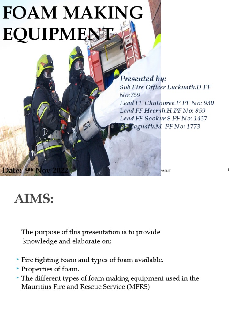 FOAM MAKING EQUIPMENT - Pptxupdate | Download Free PDF | Chemistry | Industrial Processes