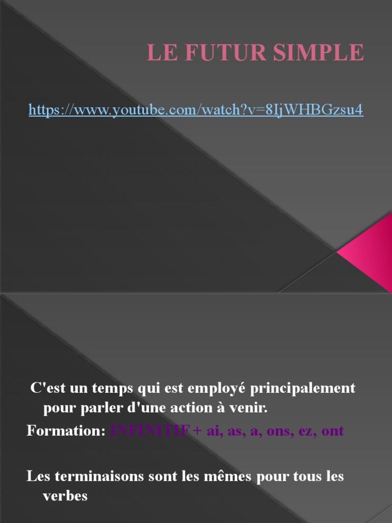 Le Futur Simple | PDF | Verbe | Relations syntaxiques