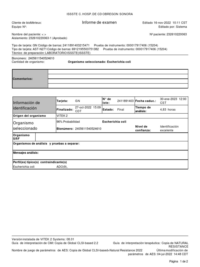 Isolate 232610220063-1 LAB 20221116101115 | PDF | Antibióticos ...
