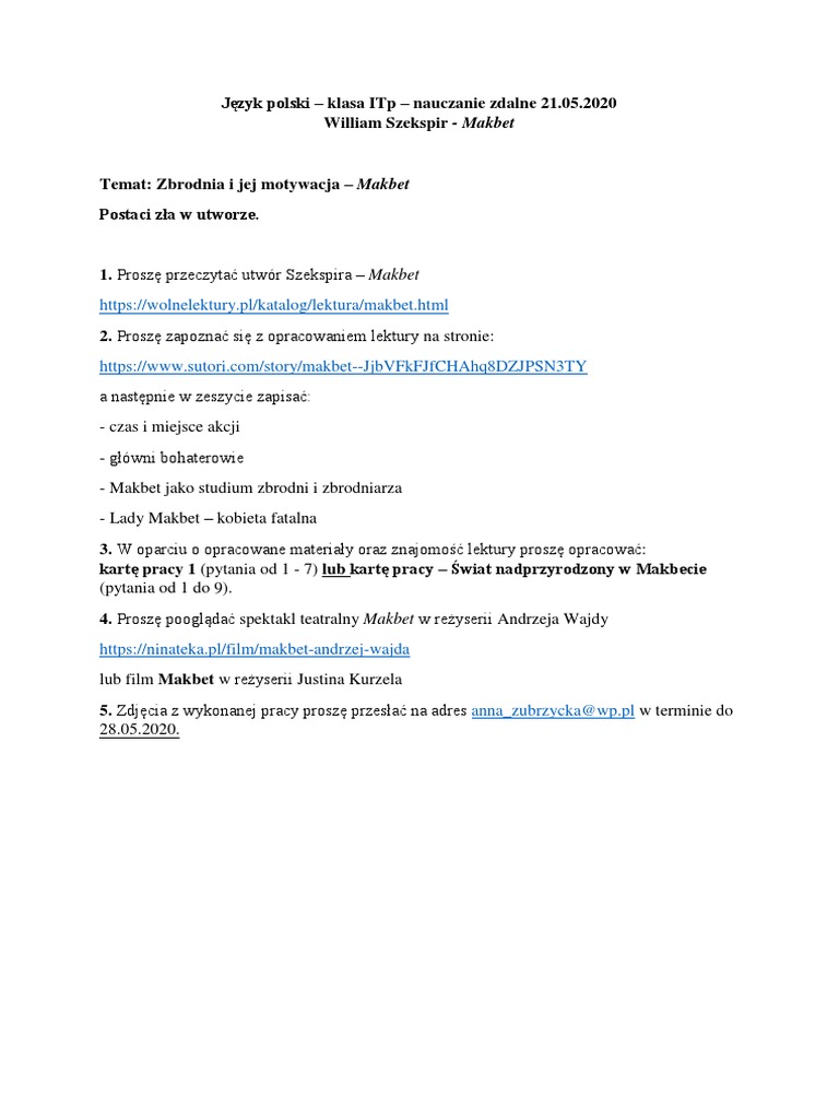 1Tp J.pol Zubrzycka czw.-2 | PDF